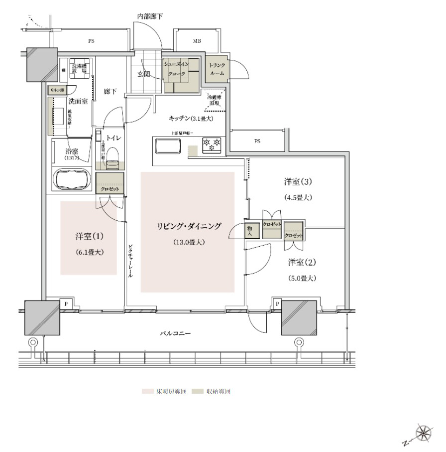 65m2 | マンション・一戸建て 理想の間取り探し！